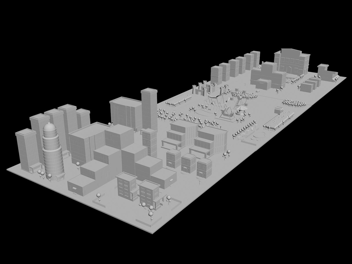 District level model - TurboSquid 1408410