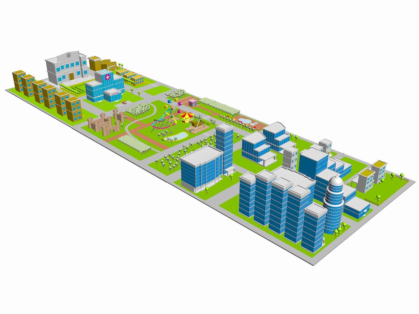 District level model - TurboSquid 1408410