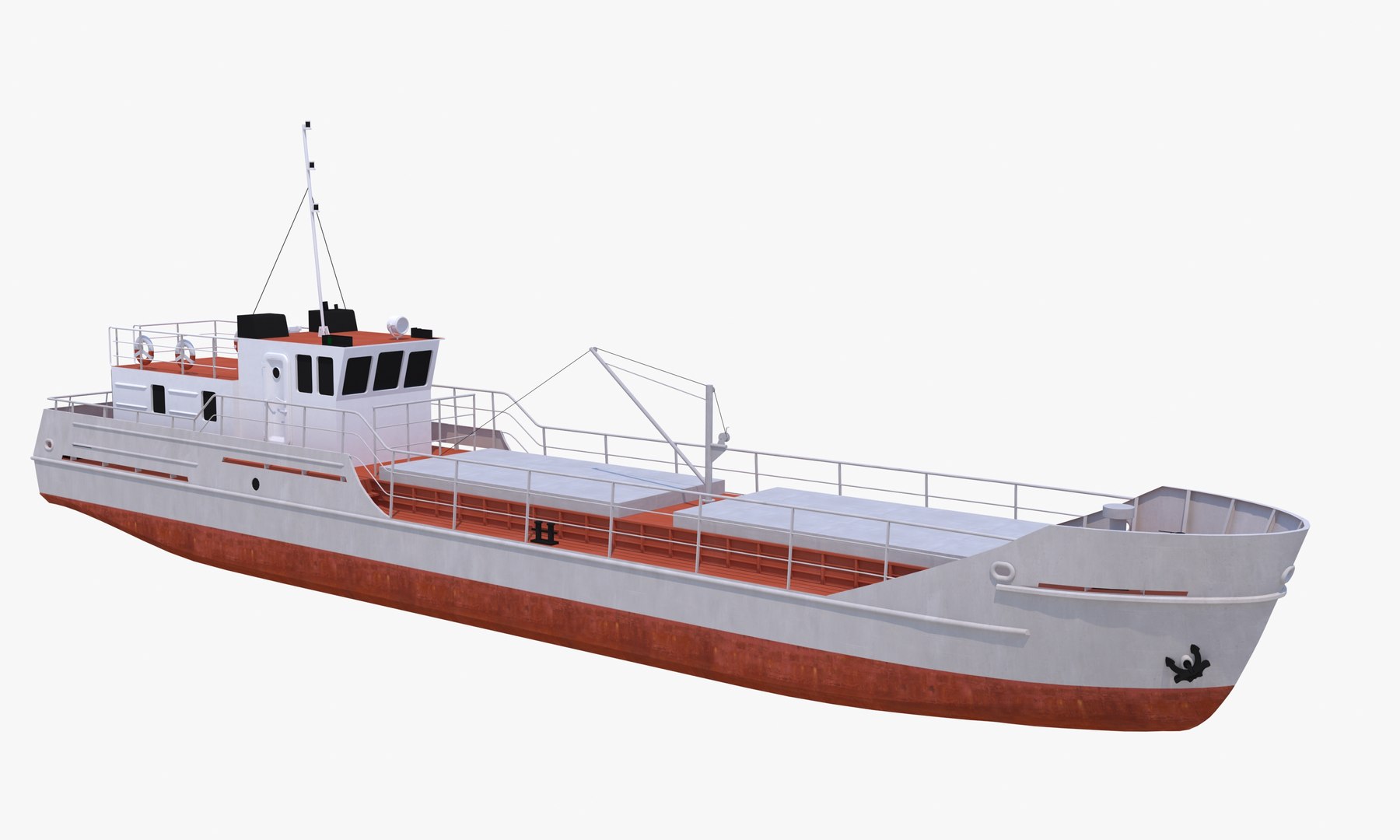 Small Inland Cargo Vessel Model - TurboSquid 2203885