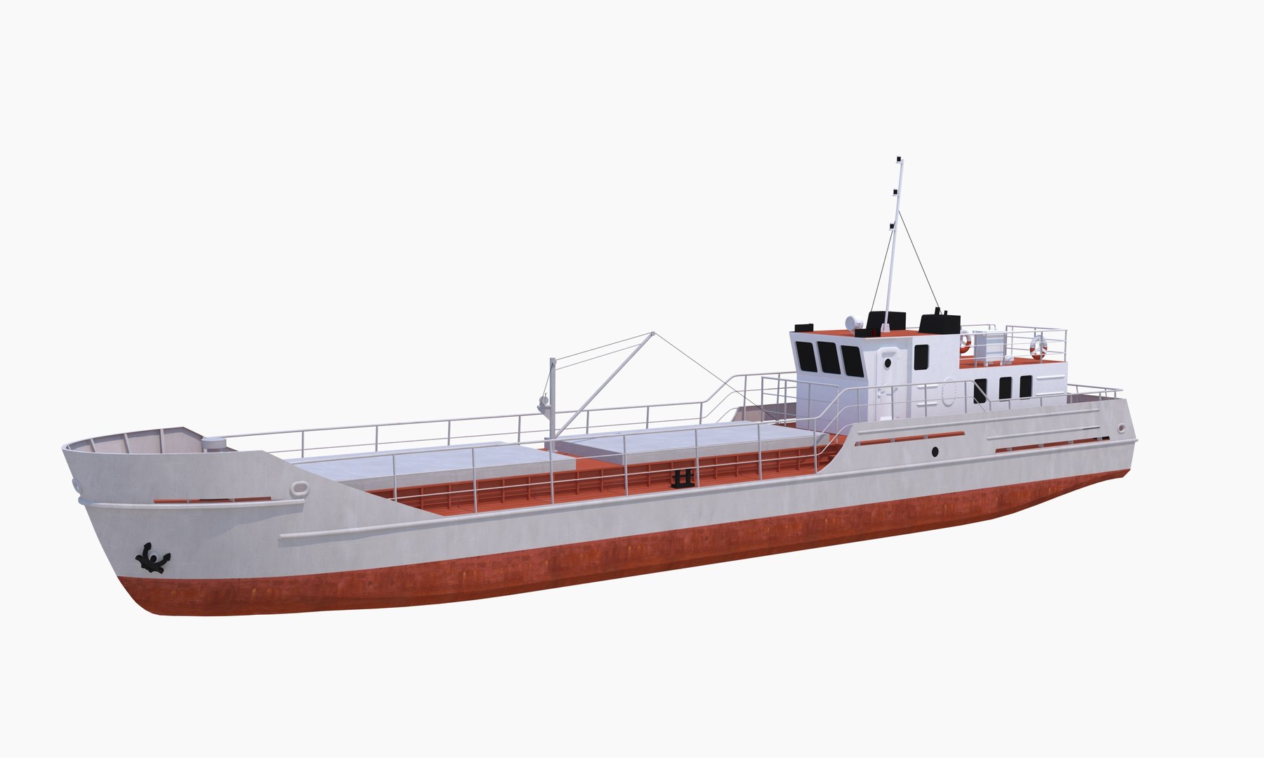 Small Inland Cargo Vessel Model - TurboSquid 2203885