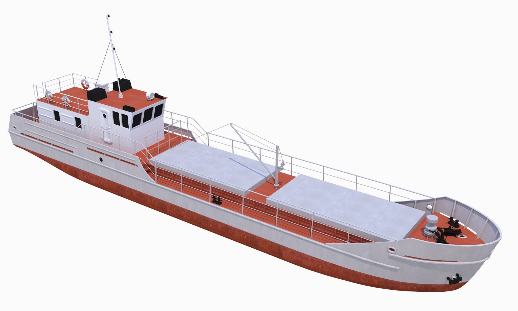 Small Inland Cargo Vessel Model - TurboSquid 2203885