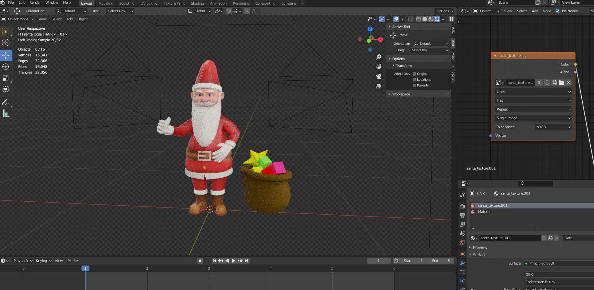 3D model Cartoon Santa Claus with unity package - TurboSquid 1750999