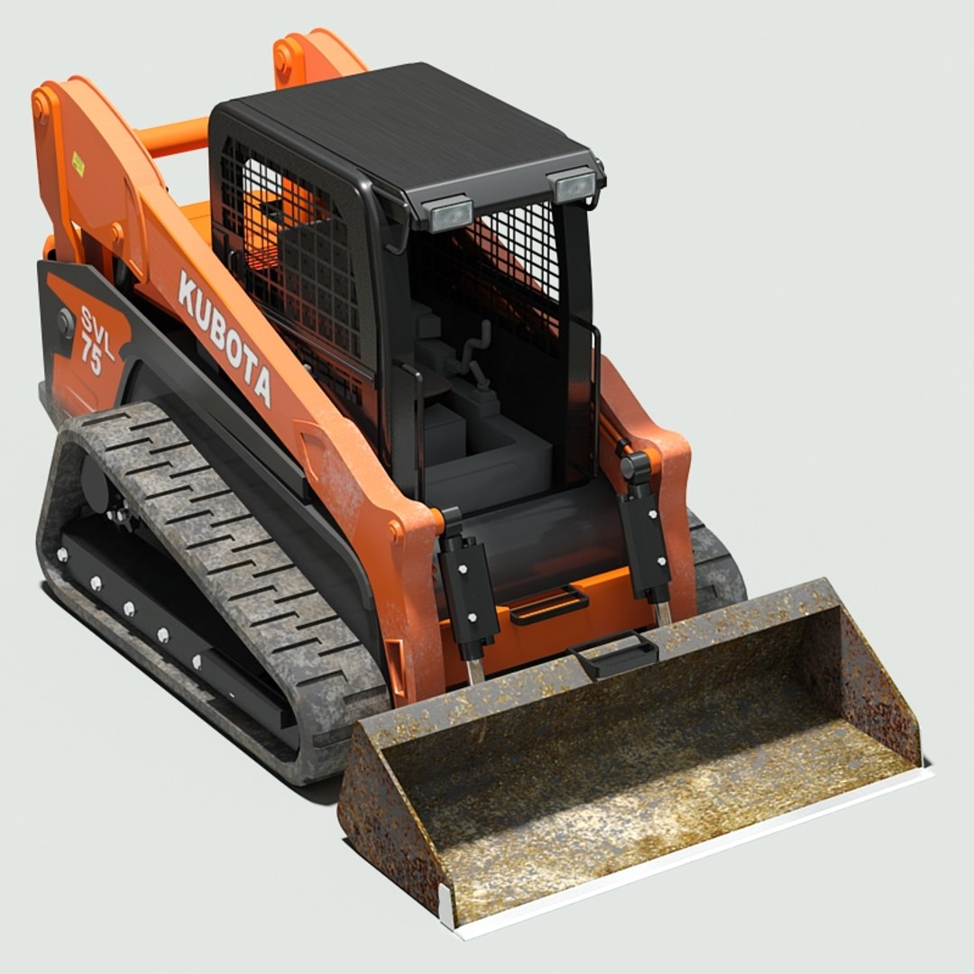 3d Model Kubota Svl75 Excavator