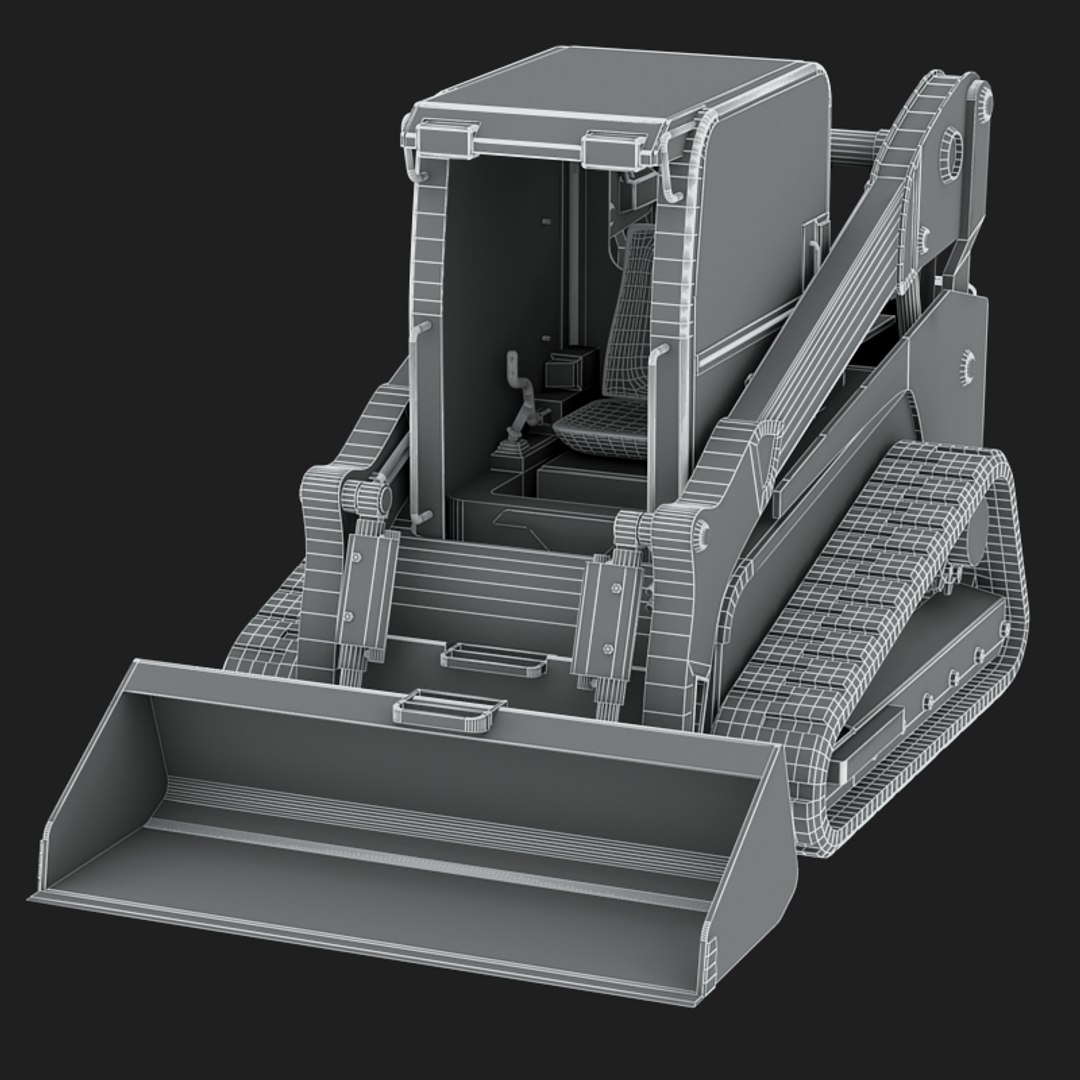 3d Model Kubota Svl75 Excavator