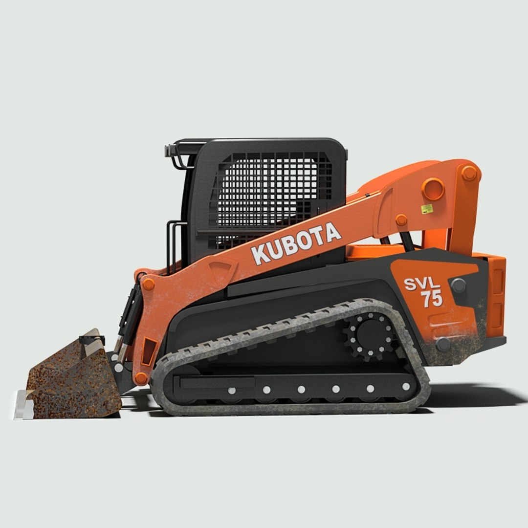 3d Model Kubota Svl75 Excavator