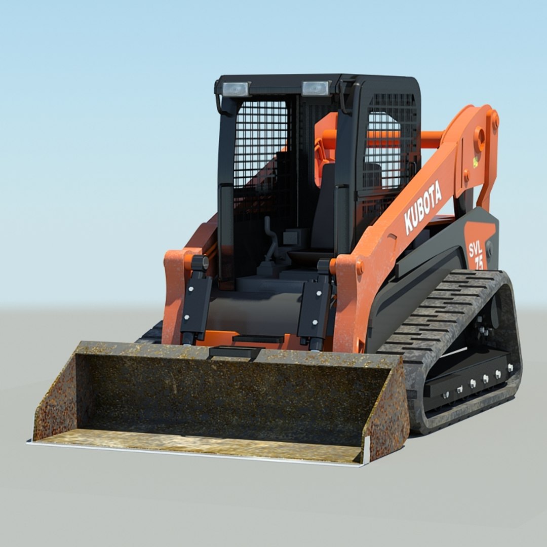 3d Model Kubota Svl75 Excavator