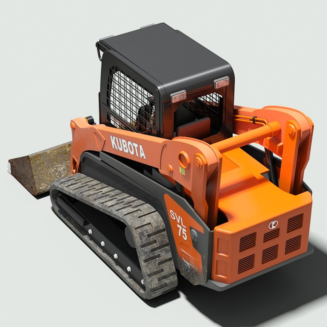 3d Model Kubota Svl75 Excavator