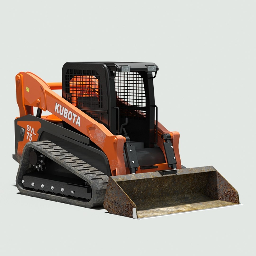 3d Model Kubota Svl75 Excavator