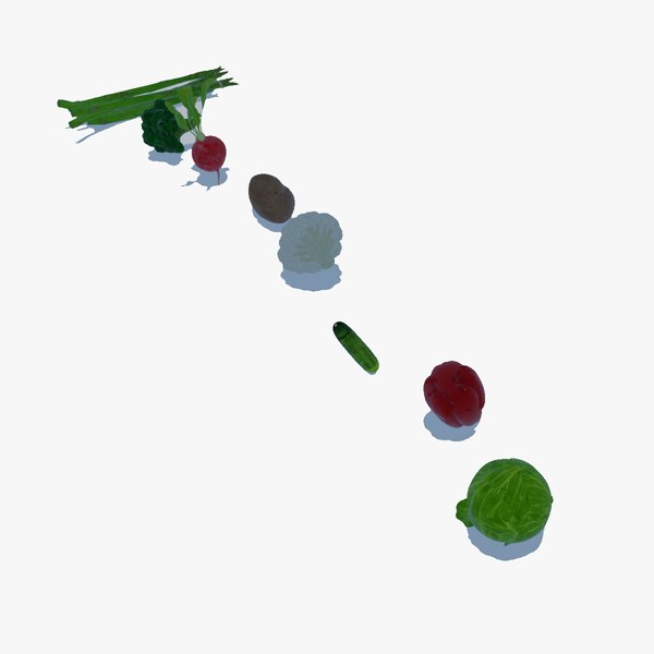 Vegetables model - TurboSquid 1973223