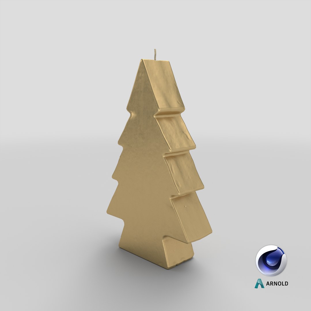 Tree shaped candles 3D model - TurboSquid 1350337