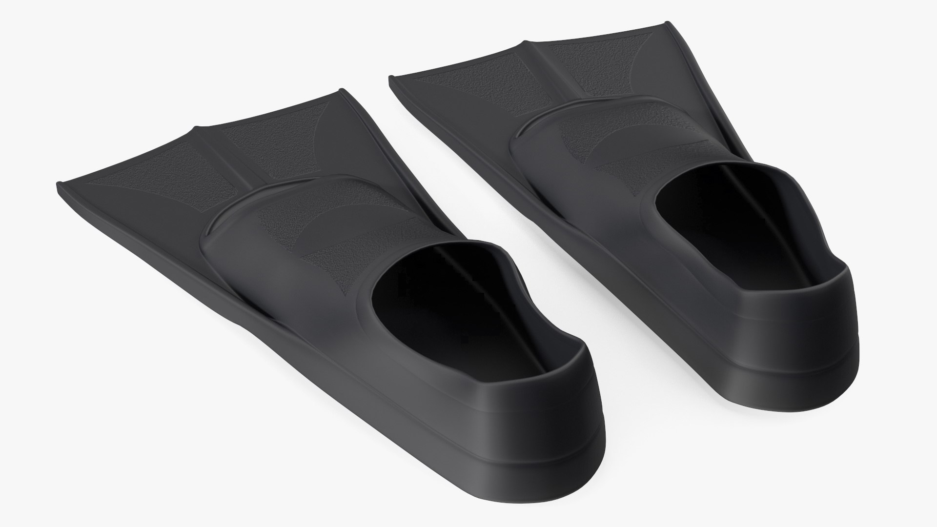 Black Silicone Training Fins 3D Model - TurboSquid 2137068
