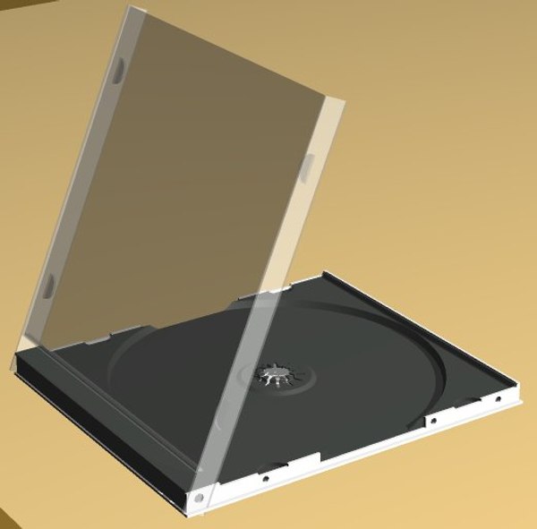 cdrom case 3d max
