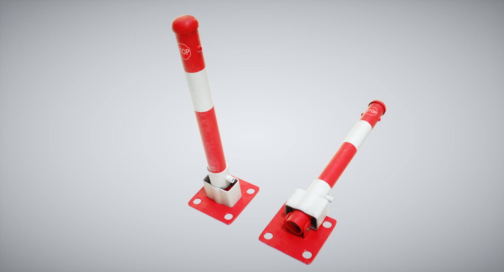 4k Warning Pole 3D Model - TurboSquid 1213145