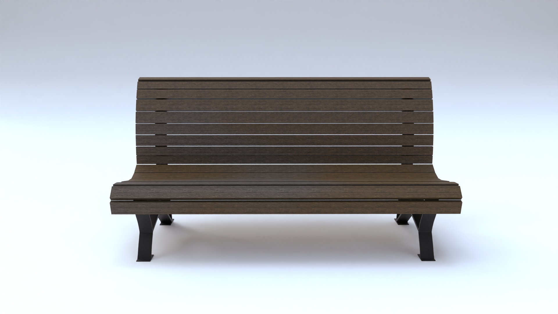 Wooden Park Bench 3D Model - TurboSquid 2063690