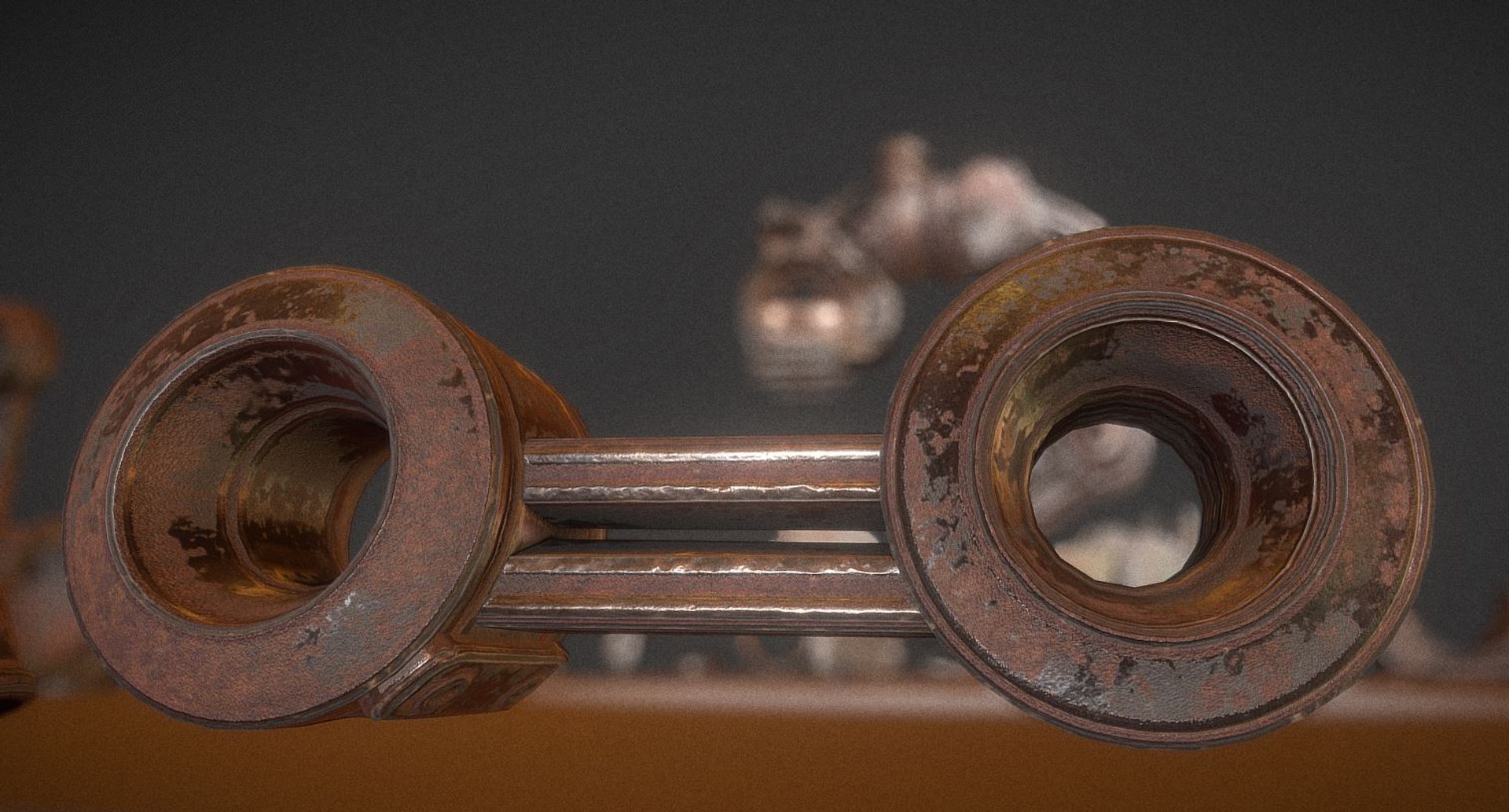 3d Walking Mech Neck Rusty Model