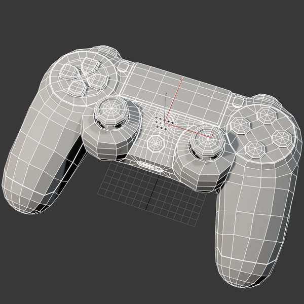 base dualshock mesh 3d 3ds