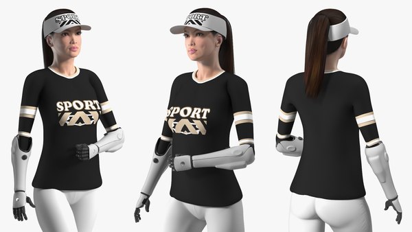 modelo 3d Chica de brazos protésicos - TurboSquid 2159230