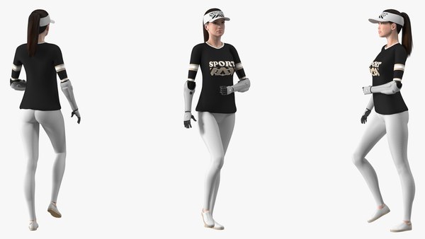 modelo 3d Chica de brazos protésicos - TurboSquid 2159230