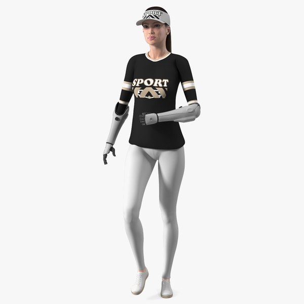 modelo 3d Chica de brazos protésicos - TurboSquid 2159230