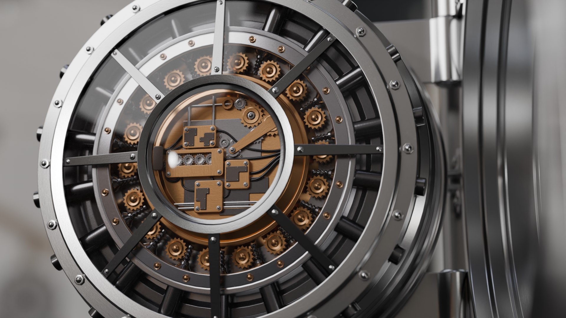 High-Detail Realistic Bank Vault Door 3D Model - TurboSquid 2374352