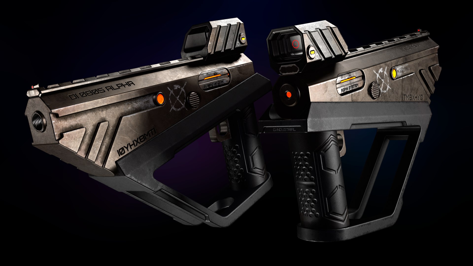 Sci-fi Handgun Model - TurboSquid 1981168