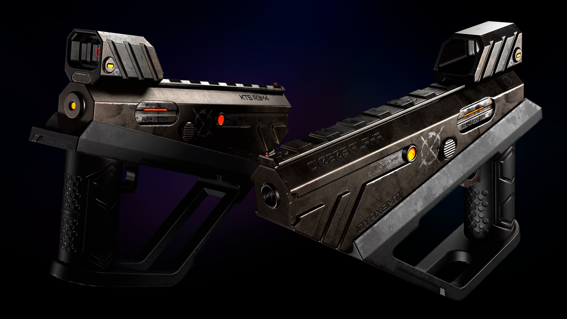 Sci-fi Handgun Model - TurboSquid 1981168