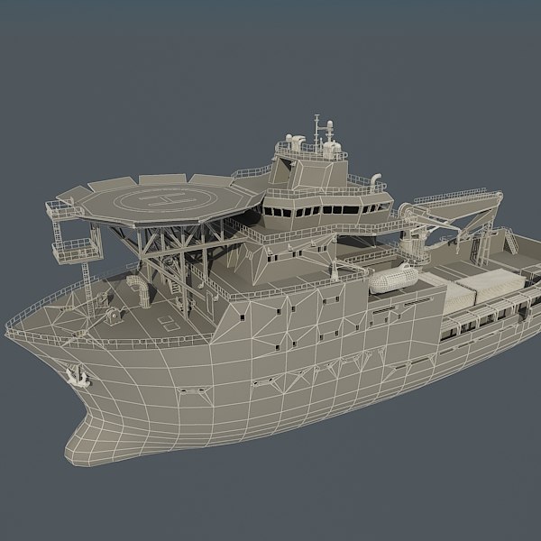 3d oil platform multipurpose sup model