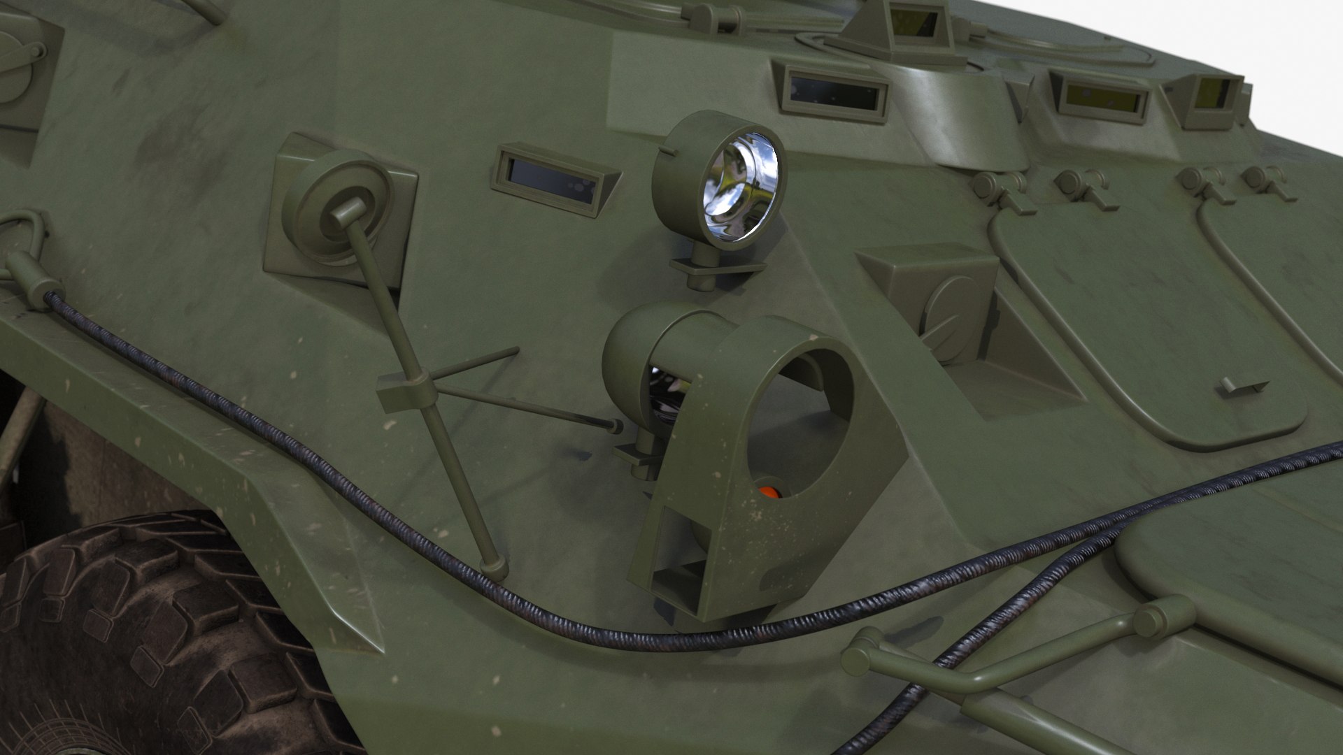 Military Armored Personnel Carrier BTR-80 3D Model - TurboSquid 2387466