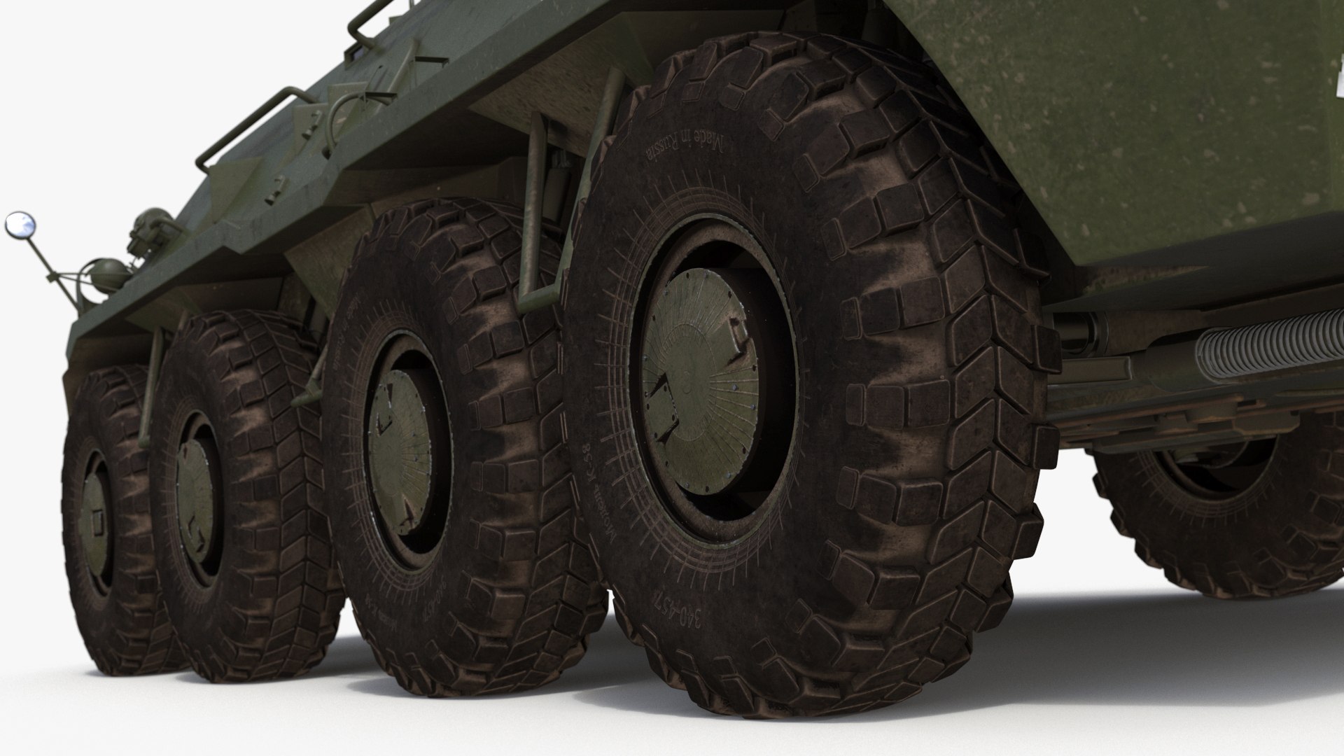 Military Armored Personnel Carrier BTR-80 3D Model - TurboSquid 2387466