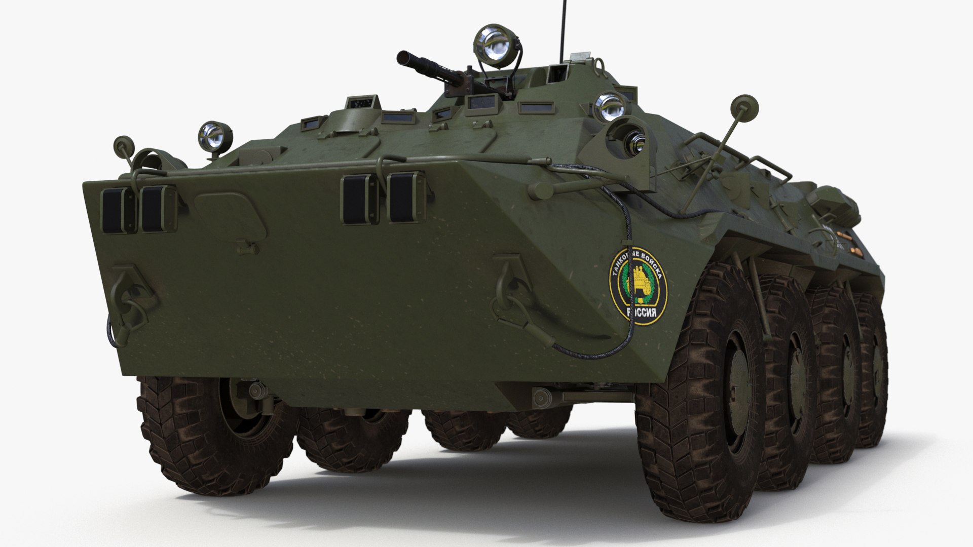 Military Armored Personnel Carrier BTR-80 3D Model - TurboSquid 2387466