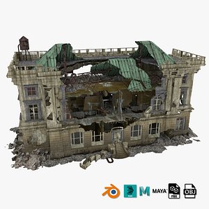 Destroyed Building Blender Models for Download | TurboSquid