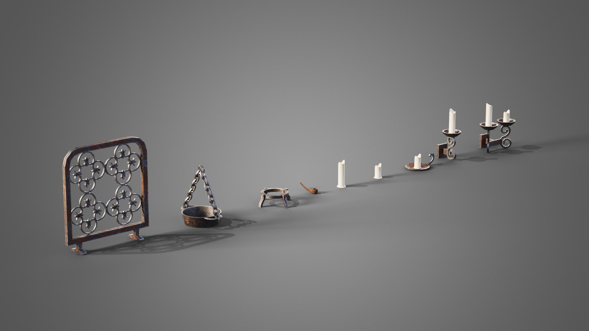 Various Props Collection 3D Model - TurboSquid 2019293