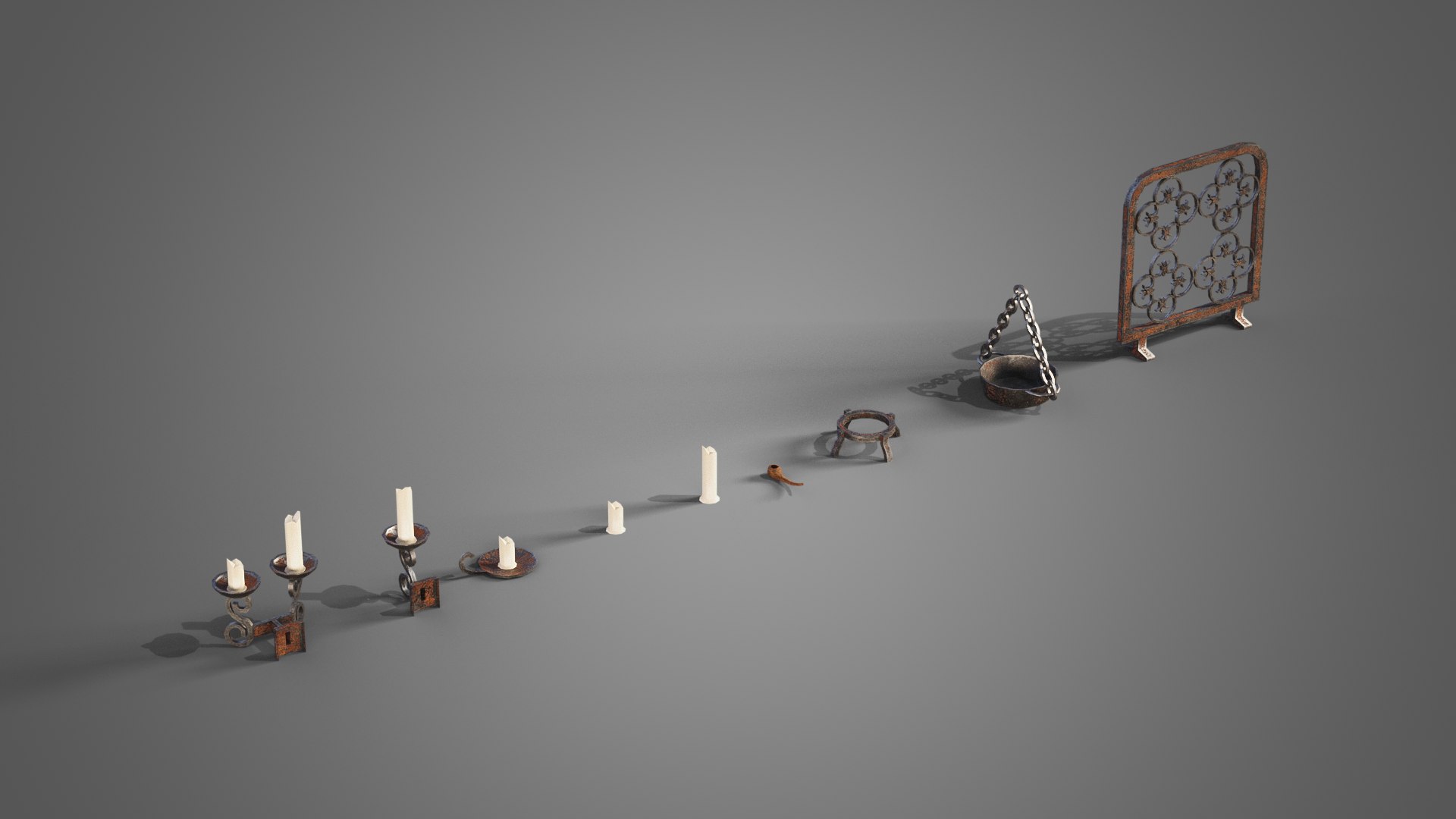 Various Props Collection 3D Model - TurboSquid 2019293