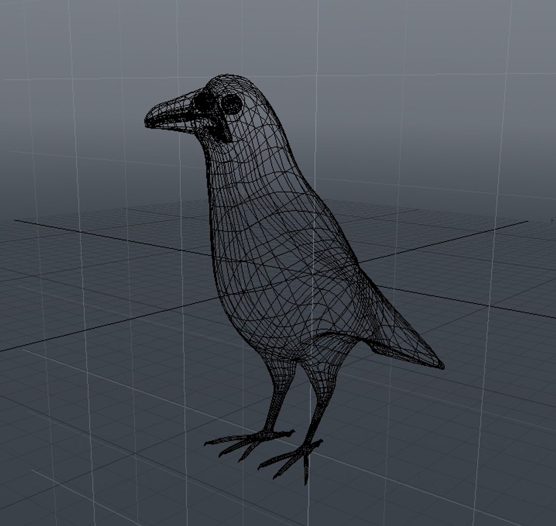 3d Model Crow Formats