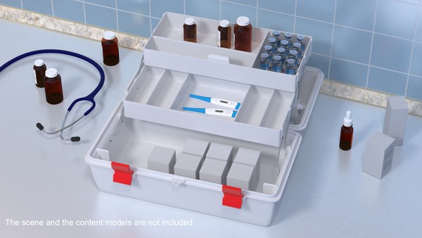 3D model Paramedic Box Exploded View - TurboSquid 1952669