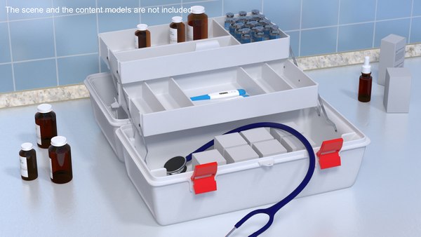 3D model Paramedic Box Exploded View - TurboSquid 1952669