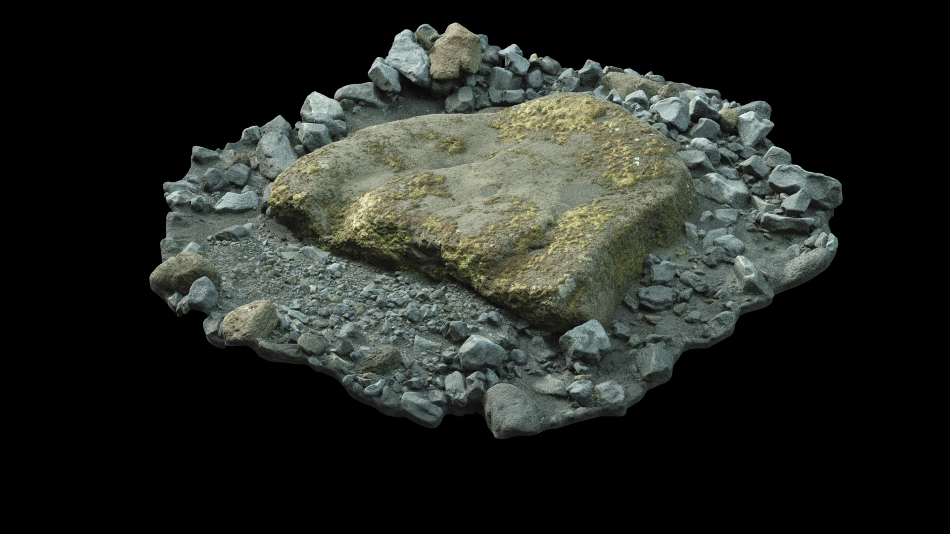 Icelandic Mossy Rock Opkk 3D - TurboSquid 2193610