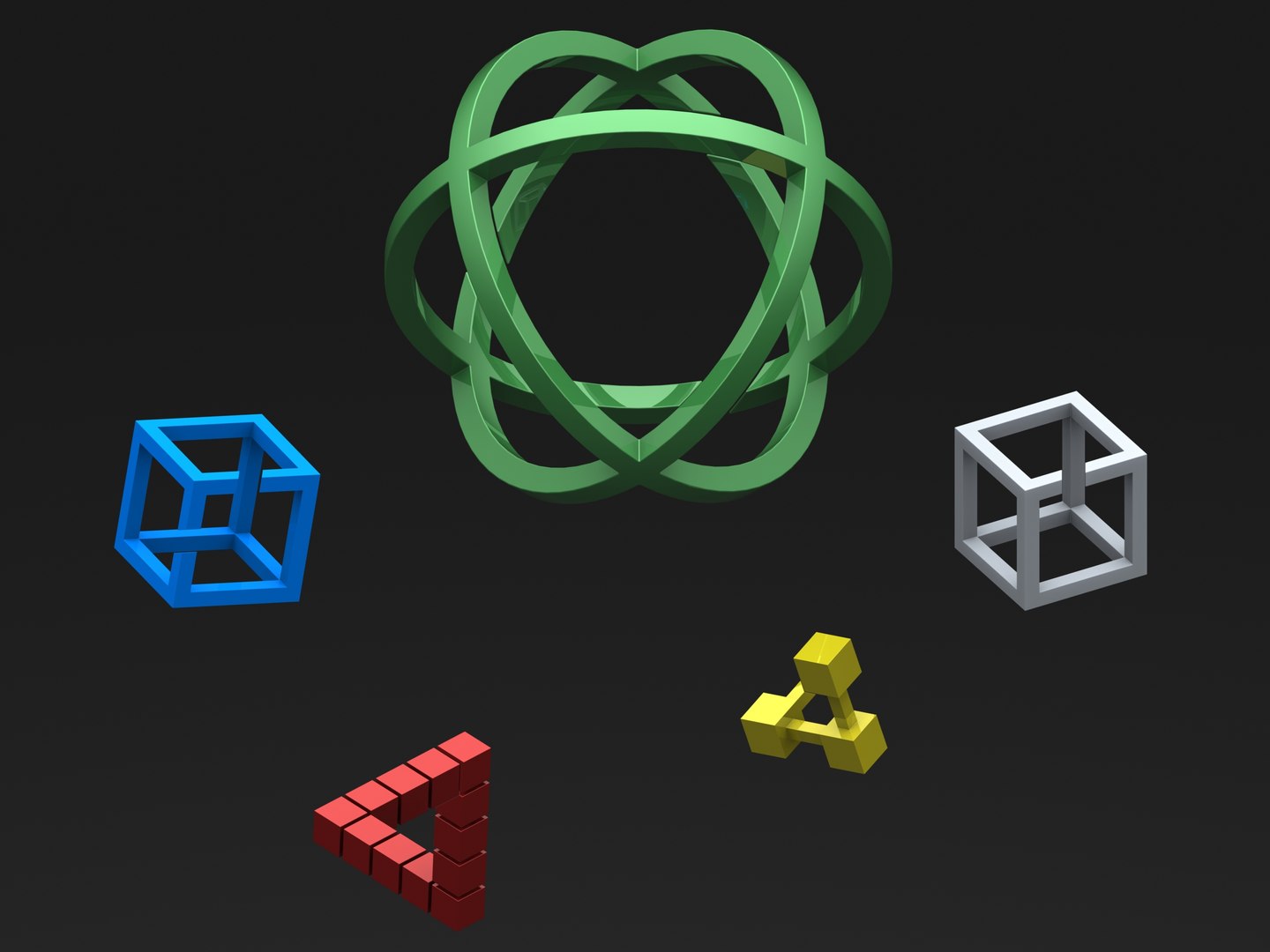 3D Impossible Objects by MC Escher model - TurboSquid 2162342