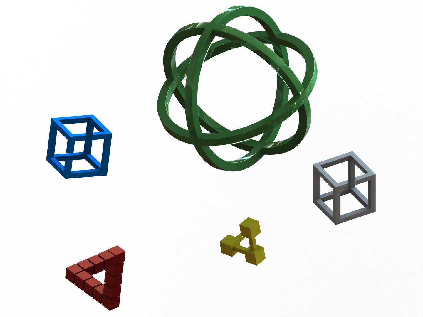 3D Impossible Objects by MC Escher model - TurboSquid 2162342