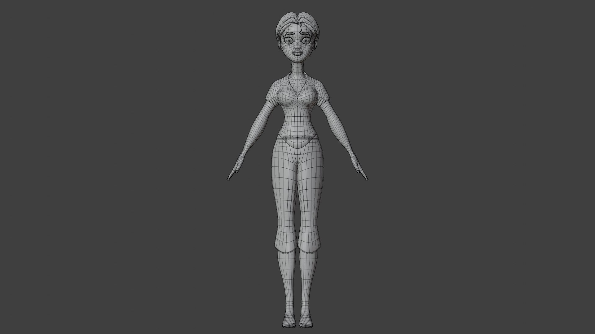 3D Cartoon Woman Model - TurboSquid 1701924