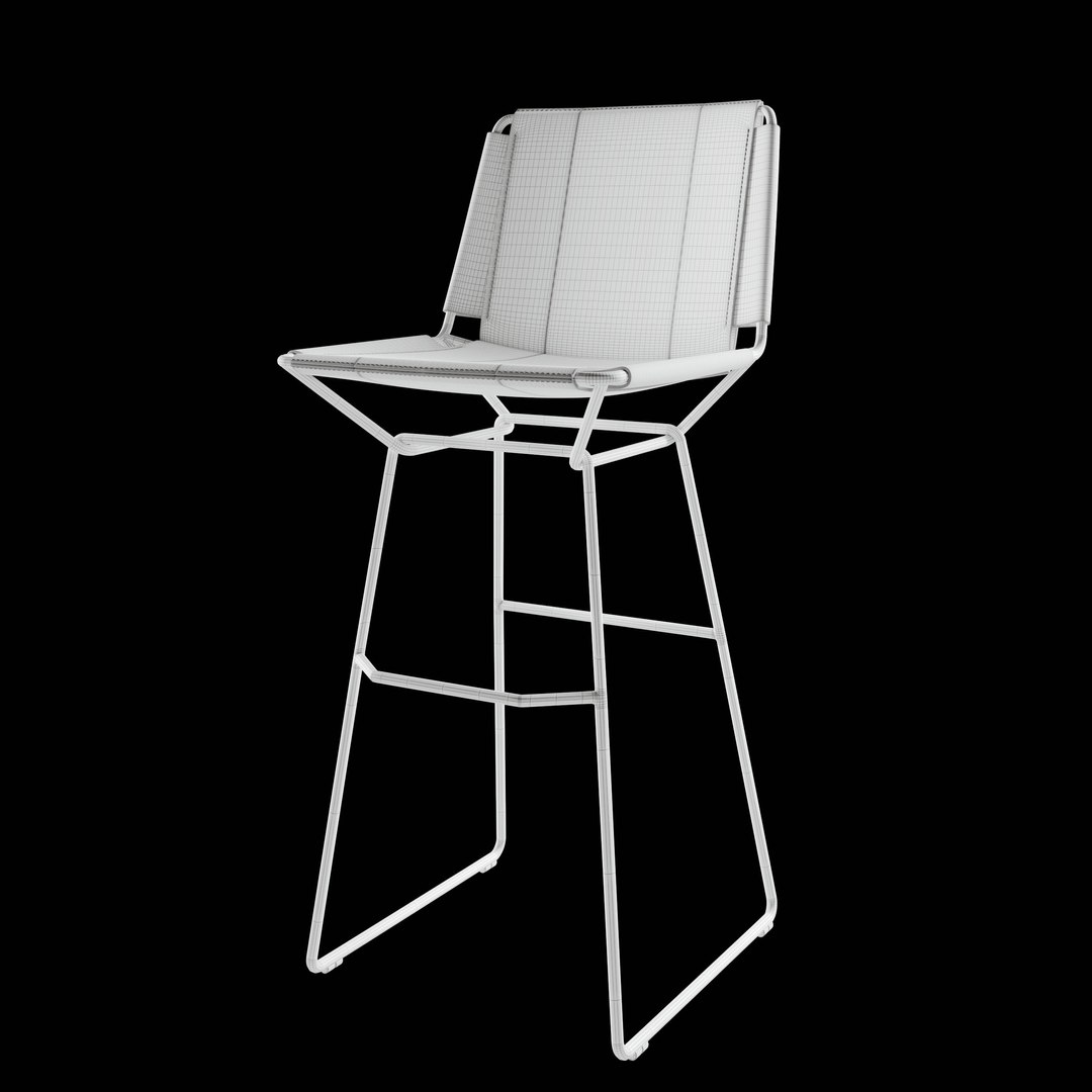 3D Model Neil Stool 78cm By MDF ITALIA - TurboSquid 1911213