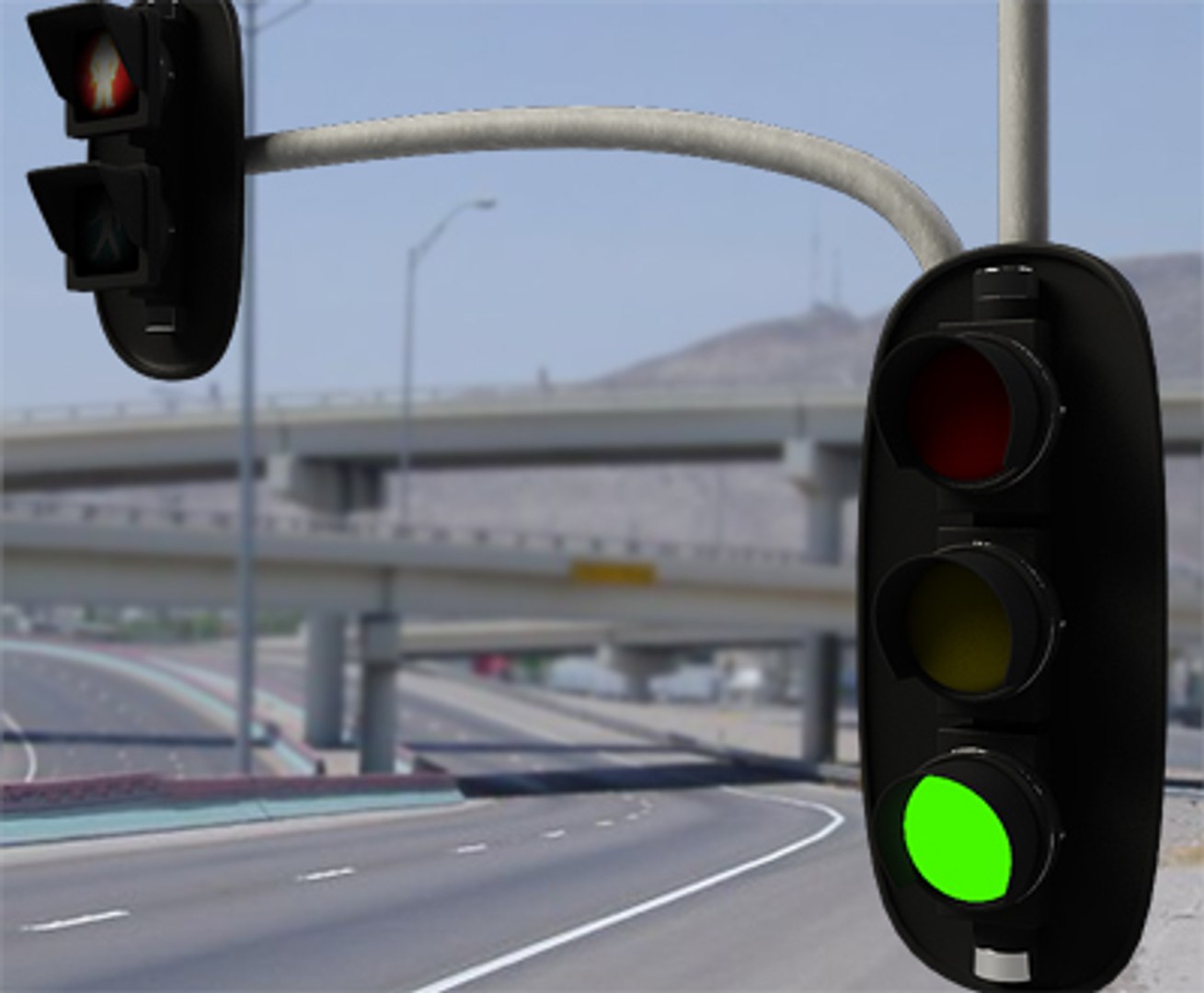 3ds Max Traffic Lights