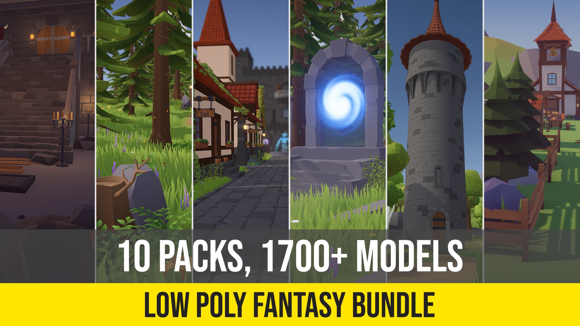 Fantasy Medieval Bundle - Low Poly 3D For Unity 3D - TurboSquid 2014286