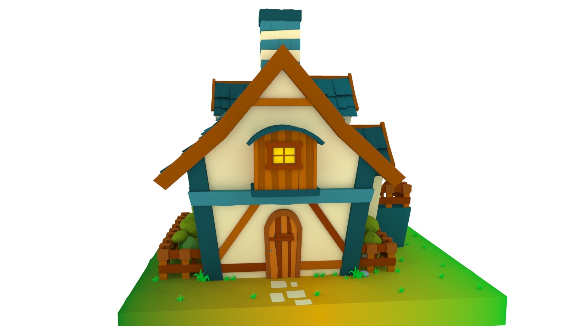 Cottage 3ds Max 3D Model - TurboSquid 2380890