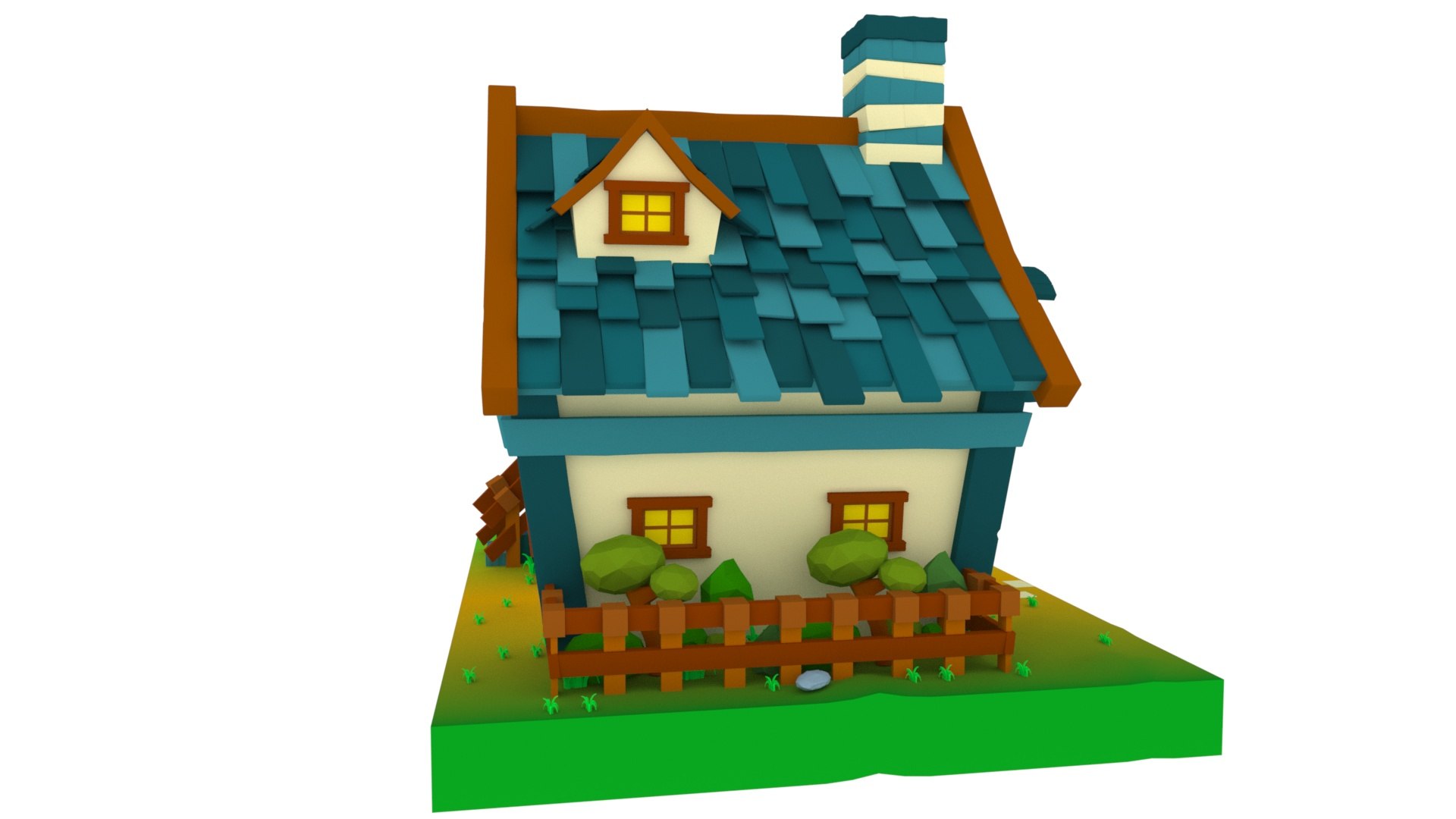 Cottage 3ds Max 3D Model - TurboSquid 2380890