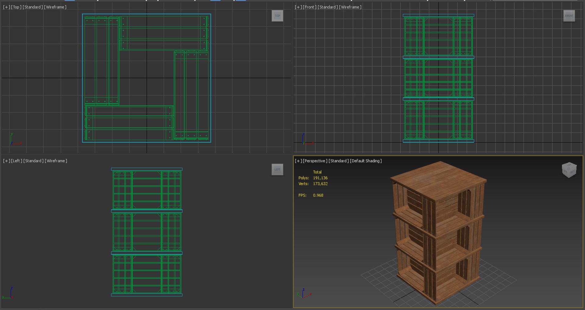 3D Wooden Case - TurboSquid 1868145