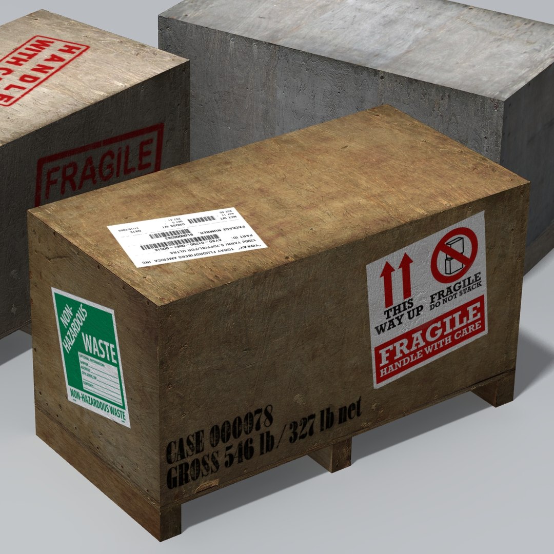 3d Model Of Crate