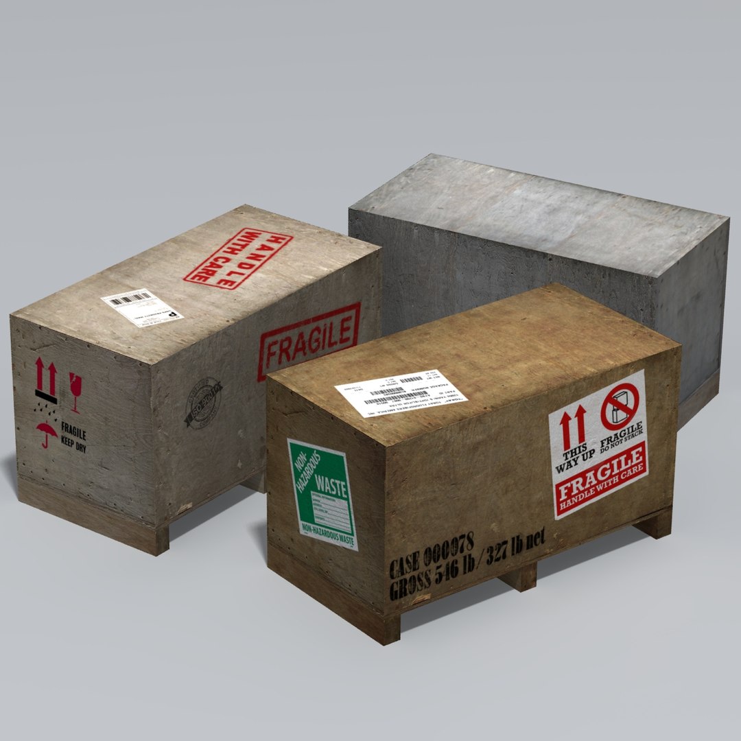 3d Model Of Crate