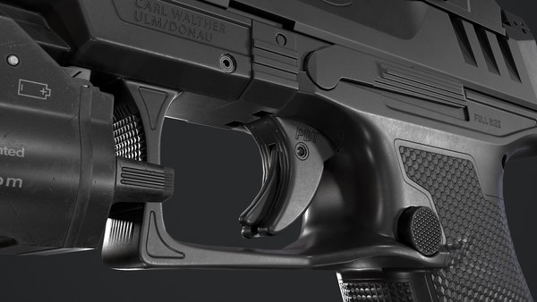modelo 3d Walther PDP tamaño completo con accesorios - TurboSquid 2145592