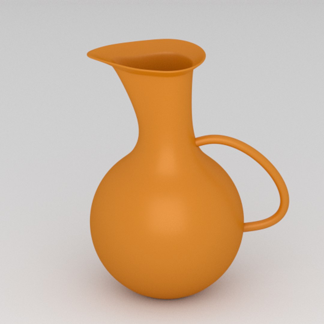 Free Water Pitcher 3d Model